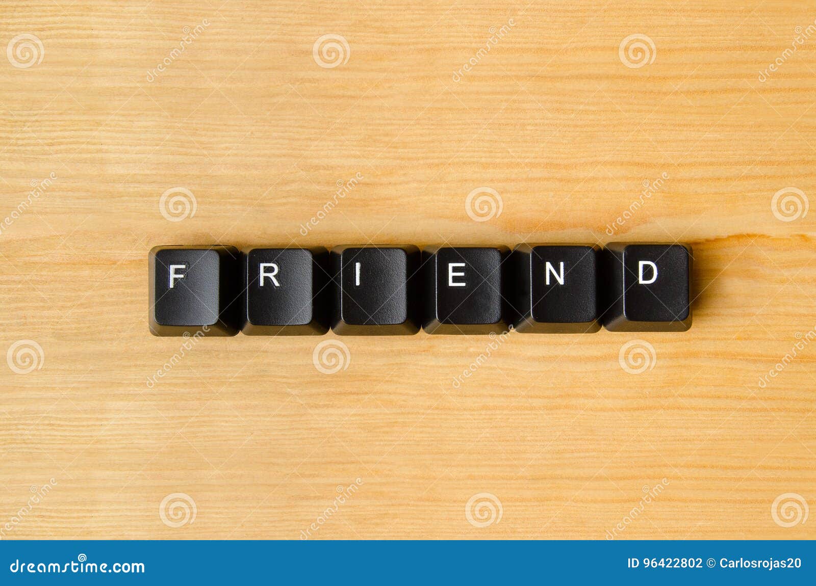 Friend word stock photo. Image of wood, social, word - 96422802