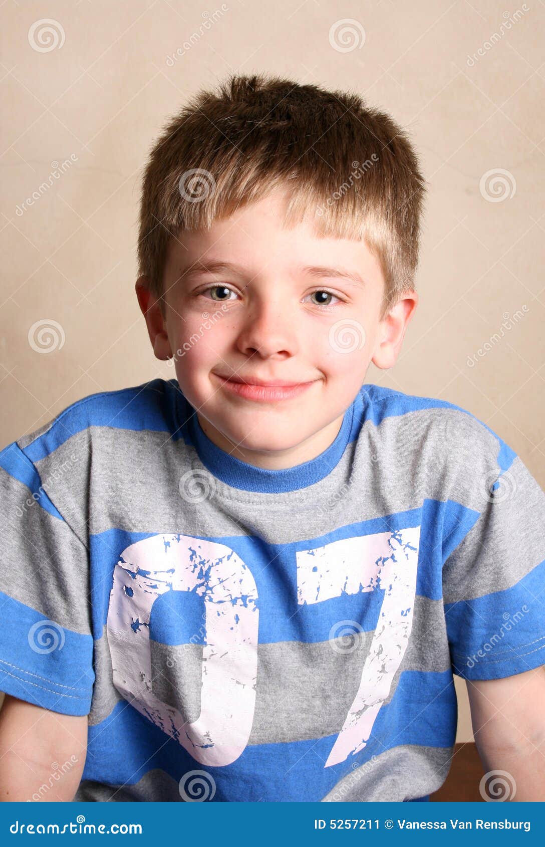 Friendly Boy stock image. Image of blue, close, blond - 5257211
