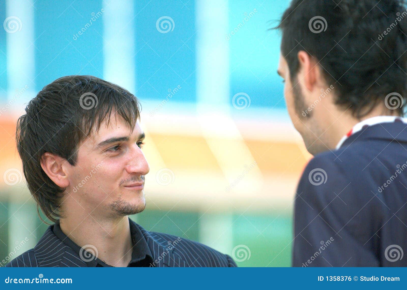 Friendly Business Chat stock photo. Image of company, fellow - 1358376