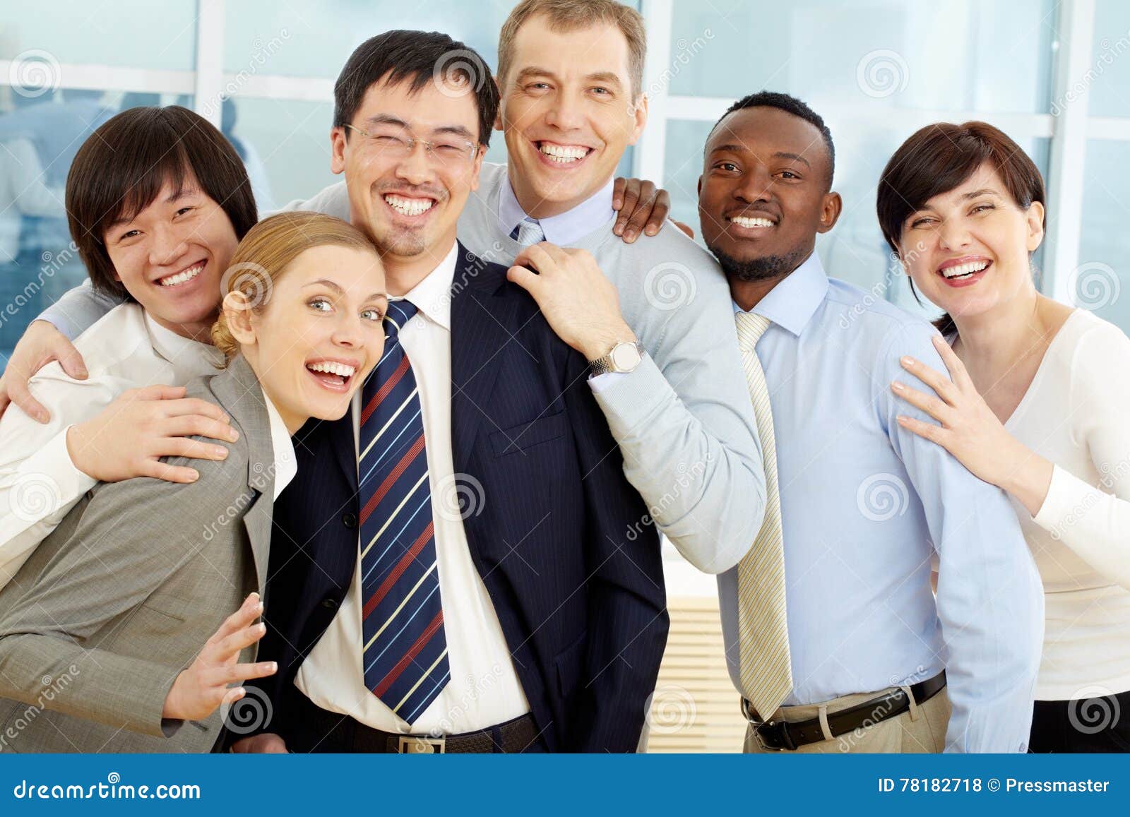 Friendly business group stock photo. Image of motivation - 78182718