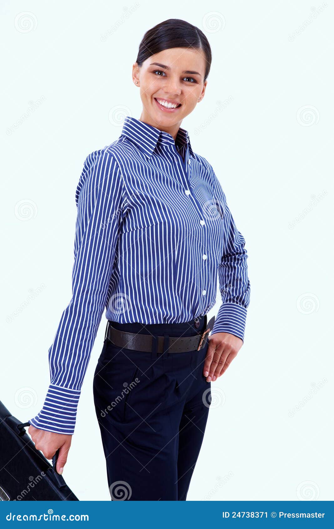 Friendly business lady stock image. Image of feminine - 24738371