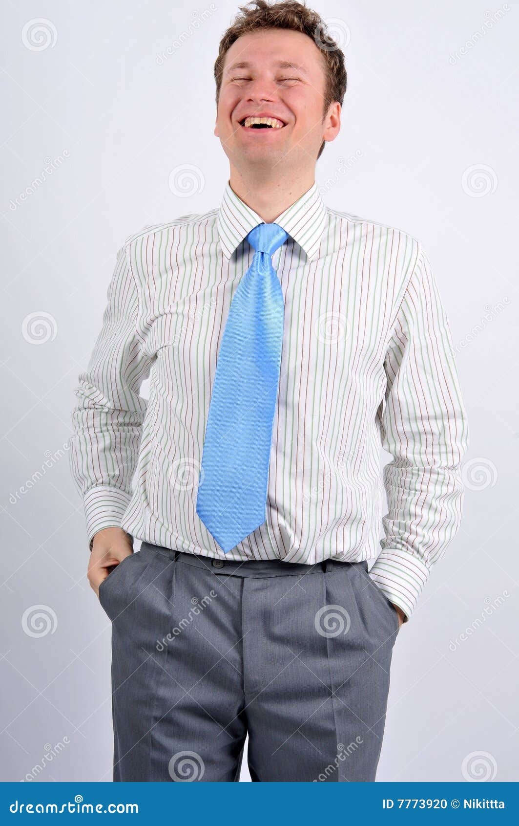 Friendly Business Man Smiling Stock Photo - Image of communicate ...