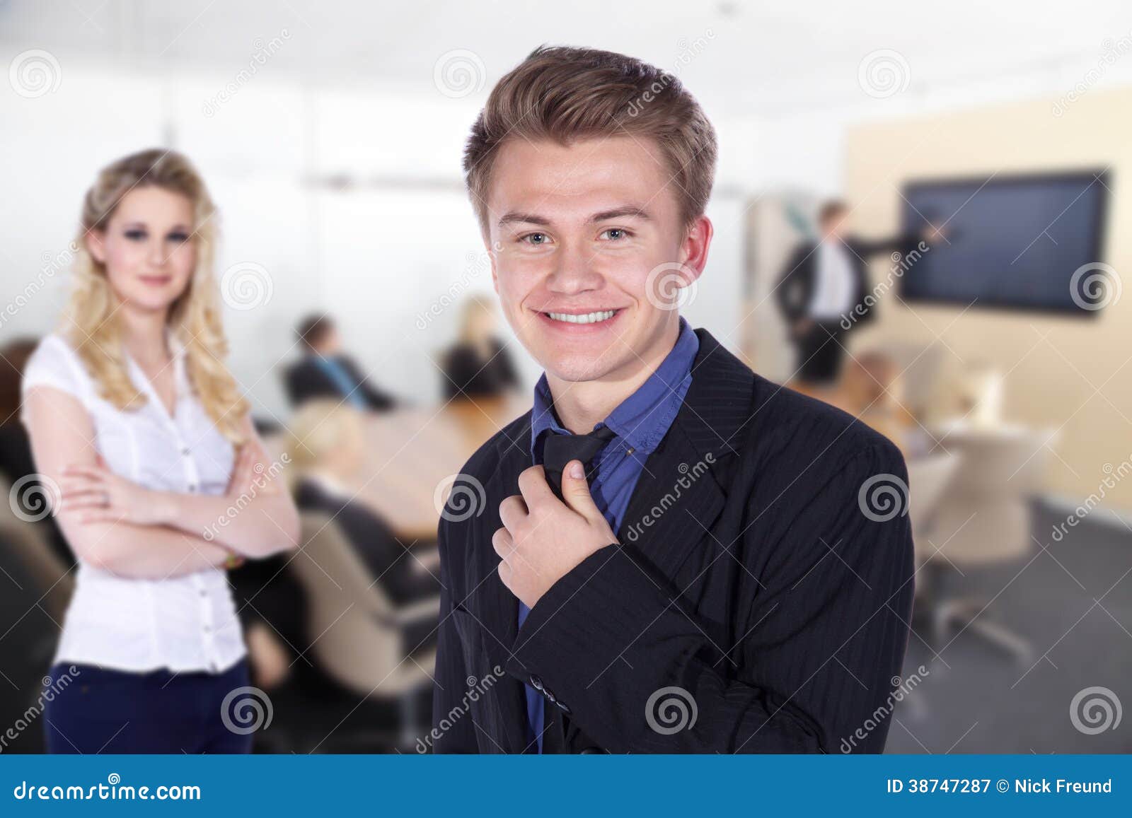 Friendly Business People Imagine Stock Image - Image of office, joyful ...