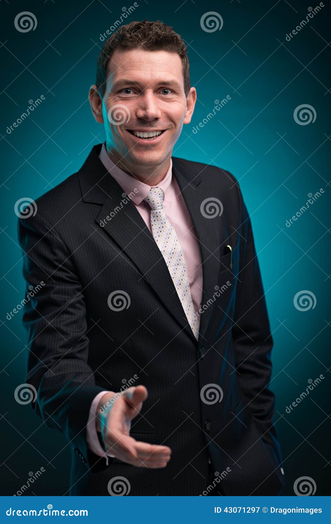 Friendly businessman stock image. Image of executive - 43071297