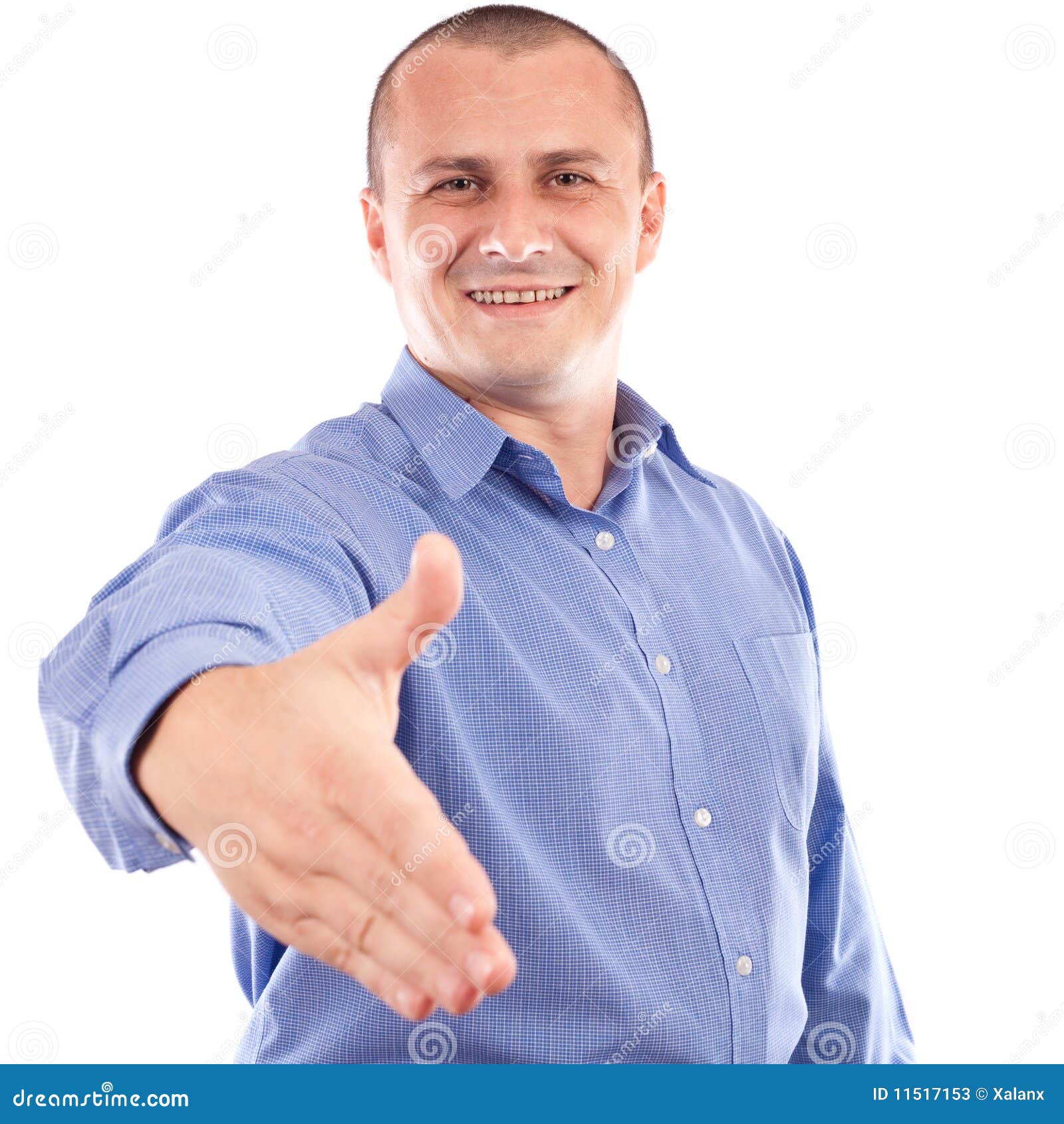 Friendly Businessman Handshake Stock Image - Image of business, modern ...