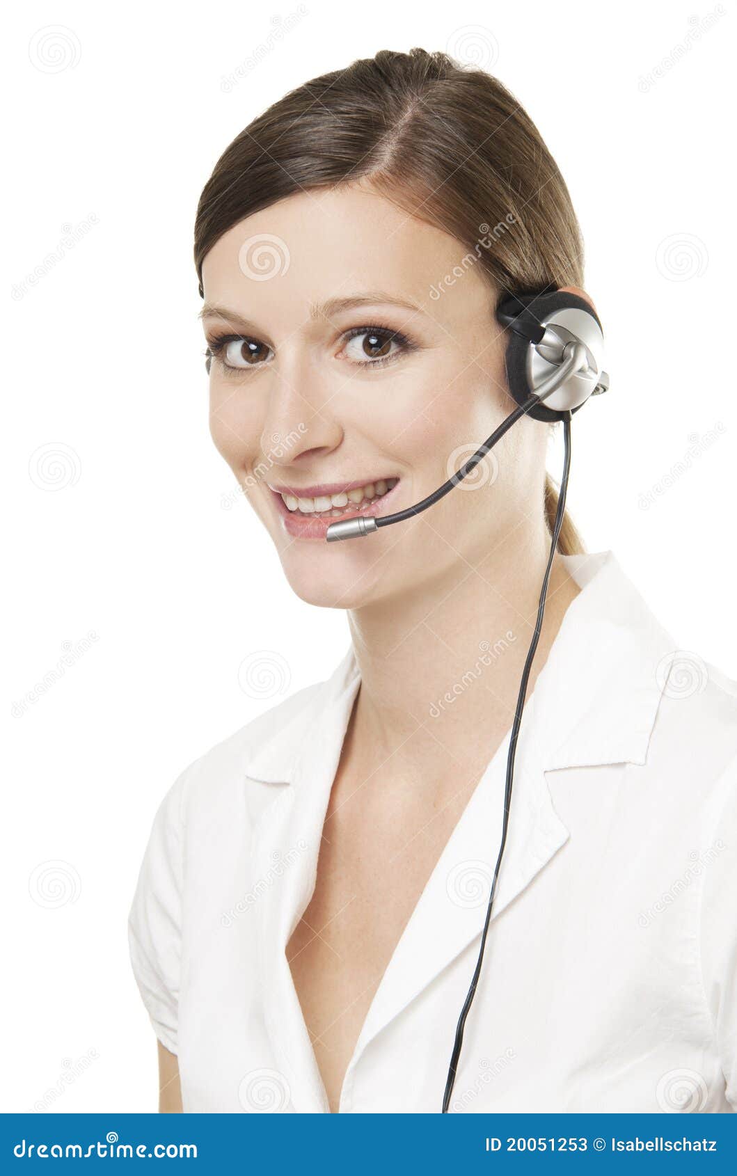 Friendly Callcenter Assistant Stock Image - Image of success, helpful ...