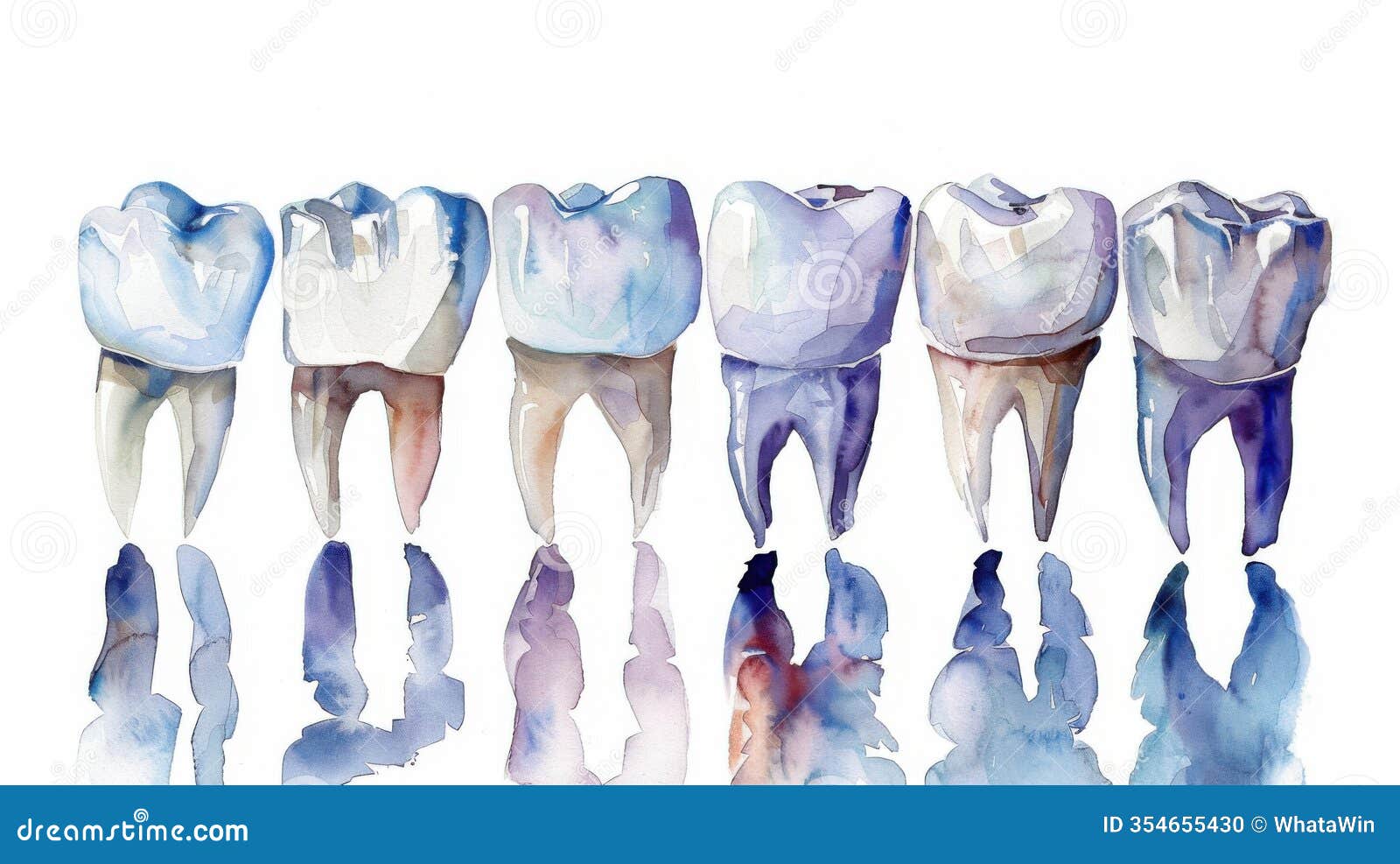 Friendly Cartoon Characters Representing Teeth Stock Photo - Image of ...