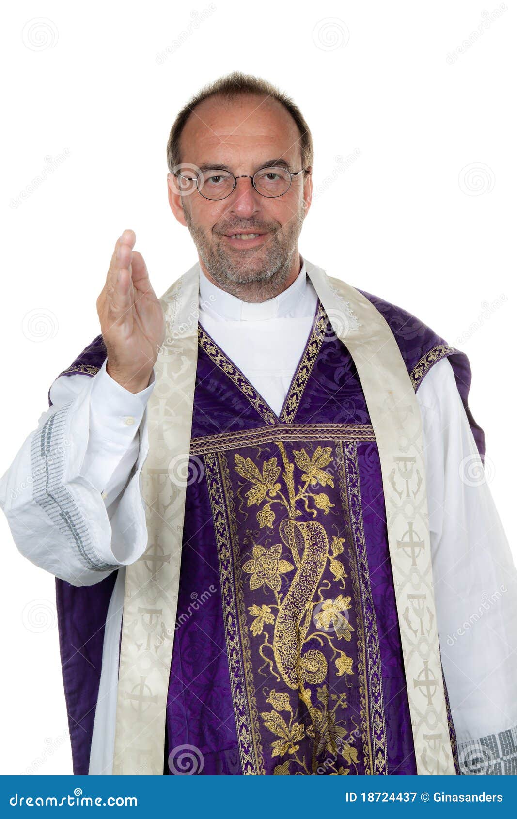Friendly Catholic Priest is the Hand Stock Image - Image of religious ...