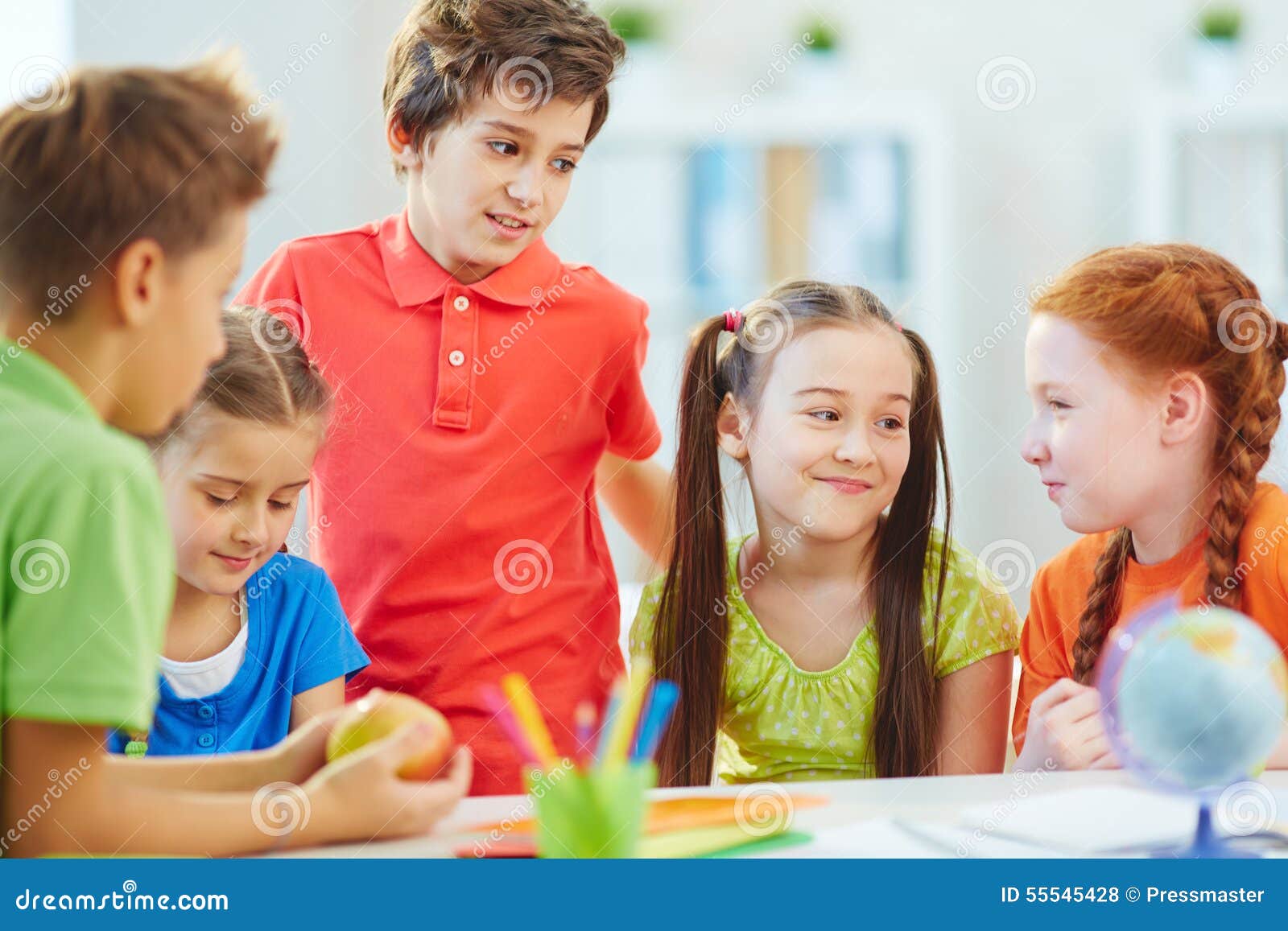 Friendly chat stock photo. Image of diligent, talking - 55545428