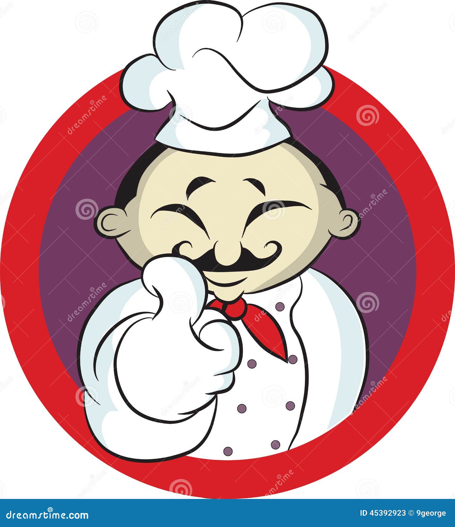 Pop Art Chef Smiling Woman In Uniform With Pan Showing OK Hand Sign ...