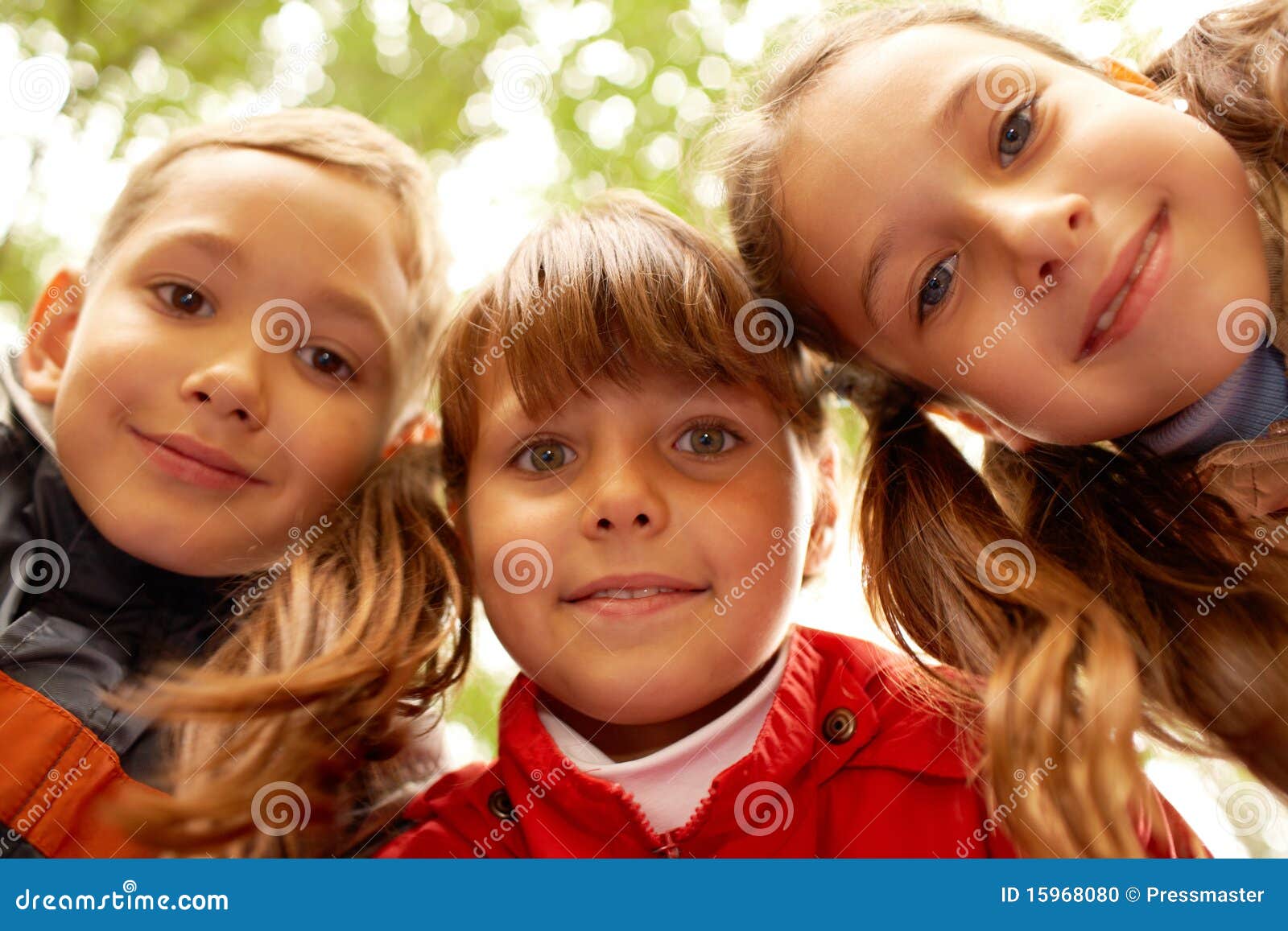 Friendly children stock photo. Image of looking, autumn - 15968080