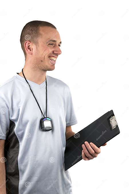 Friendly Coach stock photo. Image of goal, leader, positive - 4985854