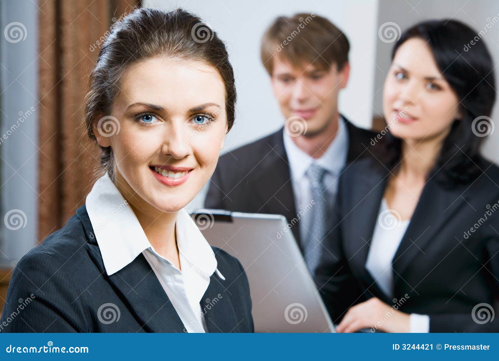 Friendly colleague stock image. Image of modern, group - 3244421
