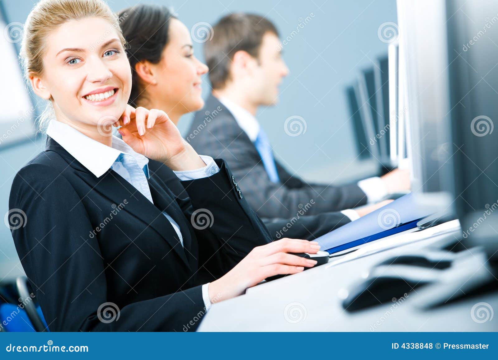 Friendly colleague stock photo. Image of meeting, colleague - 4338848