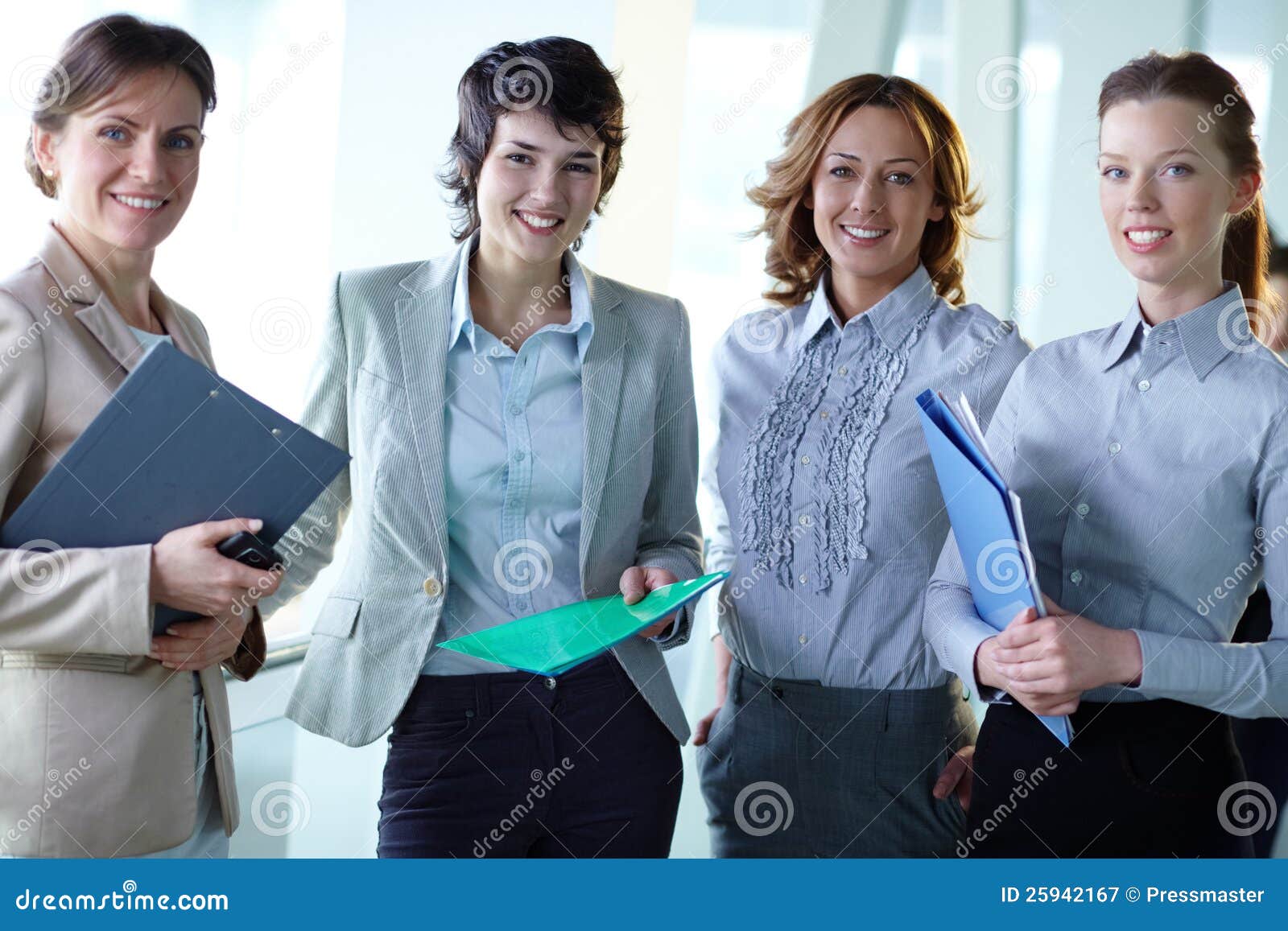 Friendly colleagues stock image. Image of female, people - 25942167