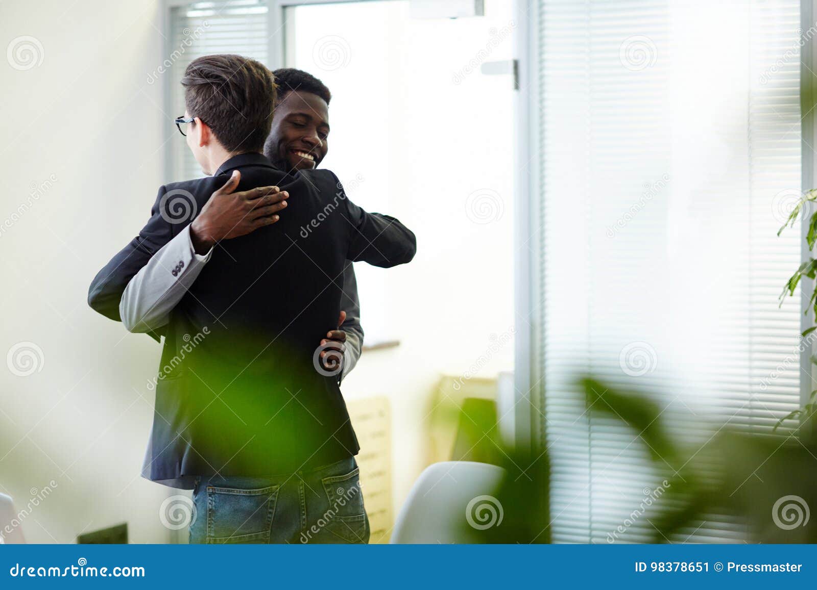 Friendly colleagues stock image. Image of partnership - 98378651