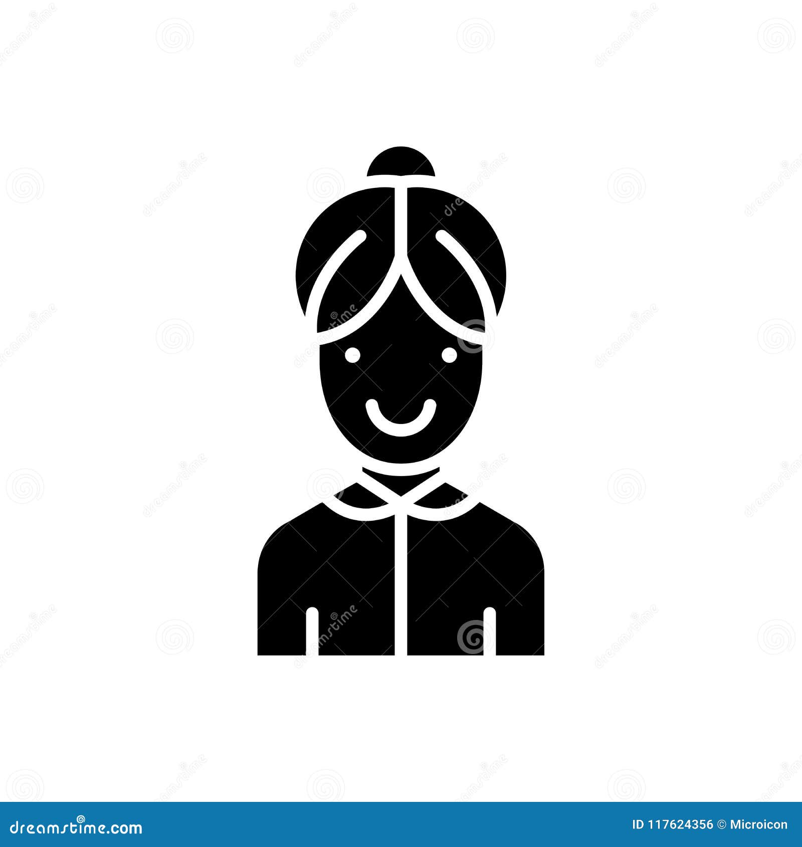Friendly Communication Black Icon Concept. Friendly Communication Flat ...