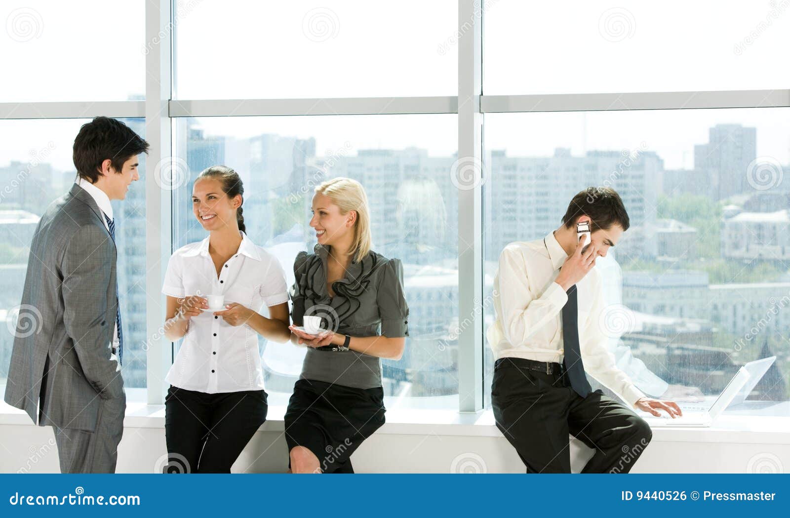 Friendly conversation stock photo. Image of confident - 9440526