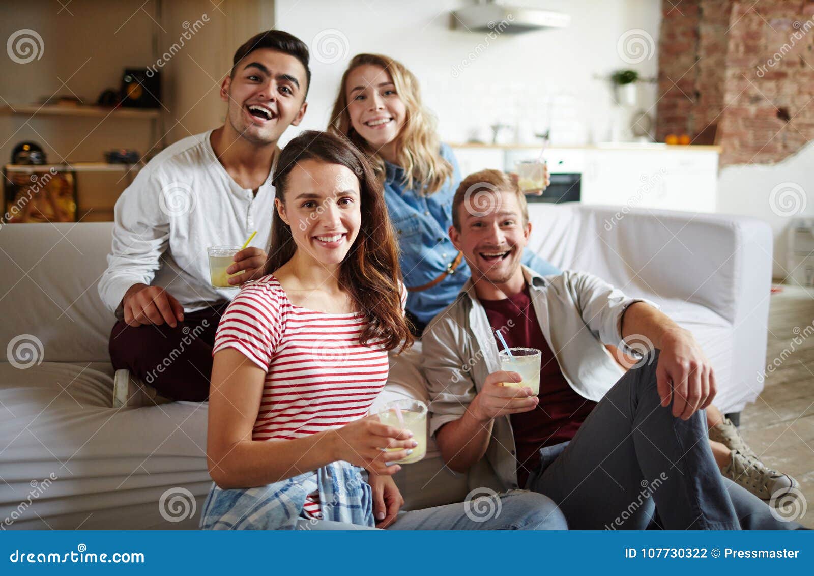 Friendly couples stock photo. Image of couplefriendship - 107730322