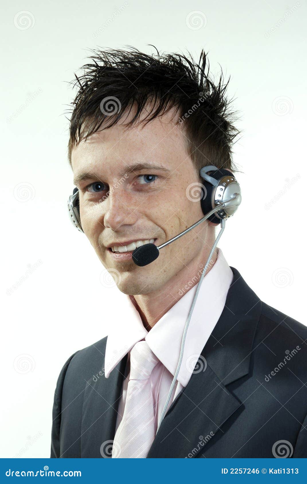 Friendly customer service stock photo. Image of male, call - 2257246