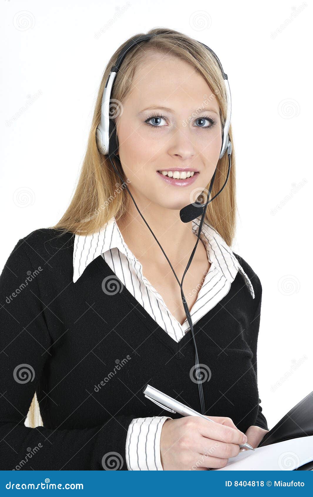 Friendly customer service stock photo. Image of telephony - 8404818