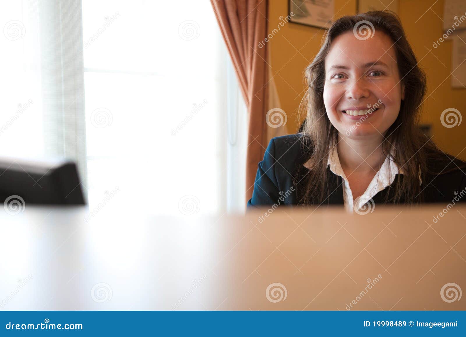 Friendly Customer Service Agent Stock Image - Image of cashier ...