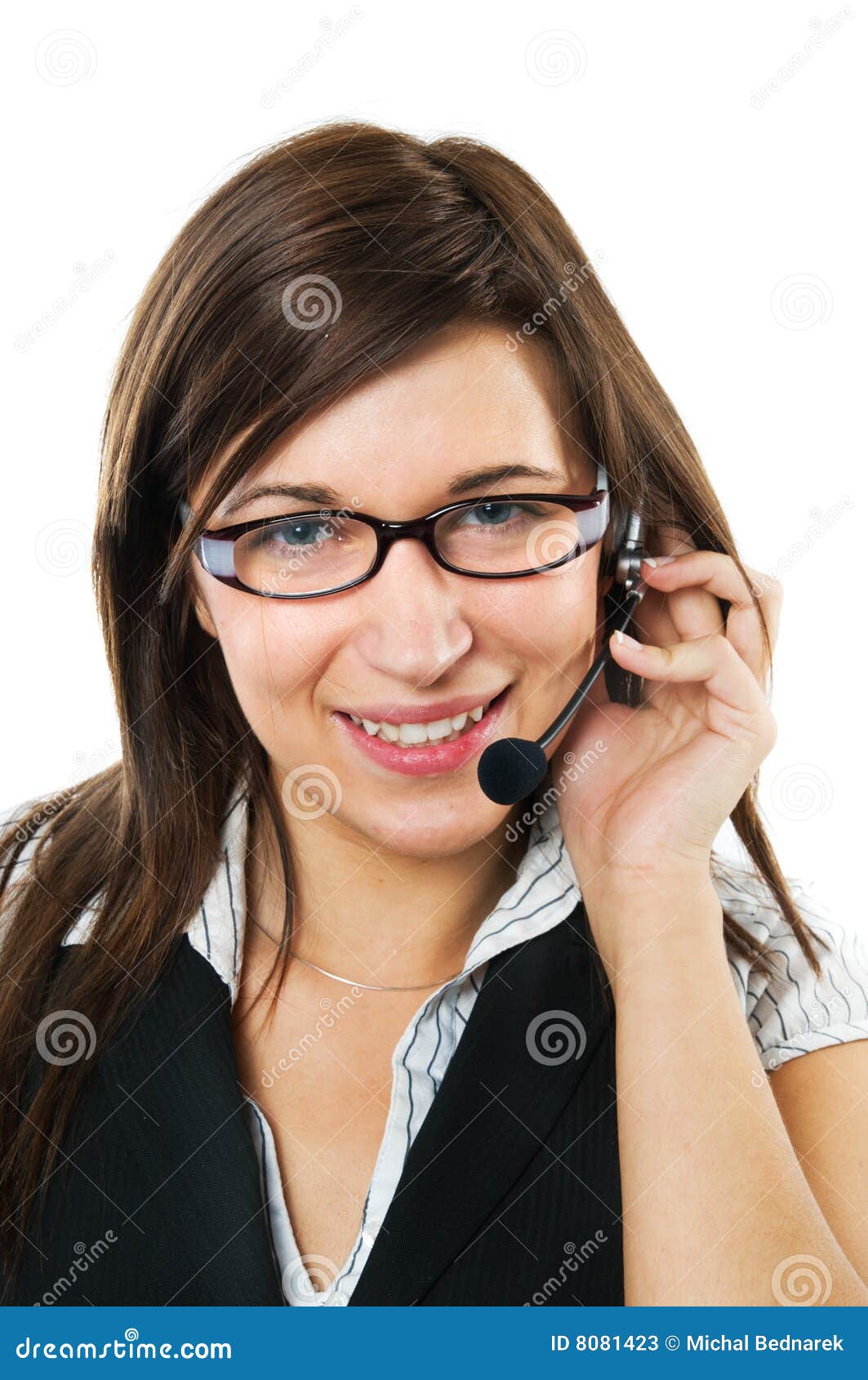 Friendly Customer Service Agent Stock Image - Image of hotline ...