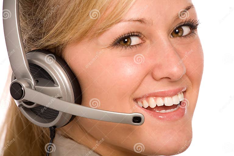 Friendly Customer Service Rep Stock Photo - Image of assistant ...