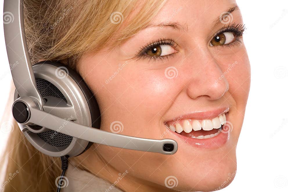 Friendly Customer Service Rep Stock Photo - Image of assistant ...