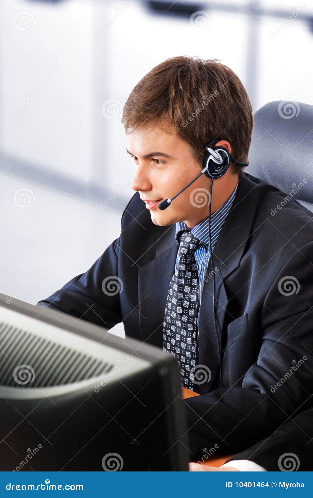 Friendly Customer Service Representative Stock Photo - Image of ...