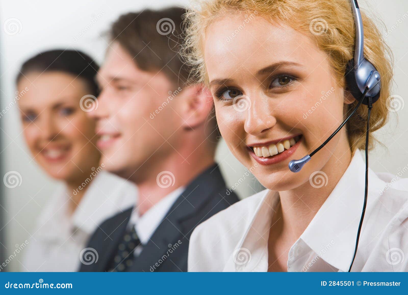 Friendly customer support stock image. Image of contact - 2845501