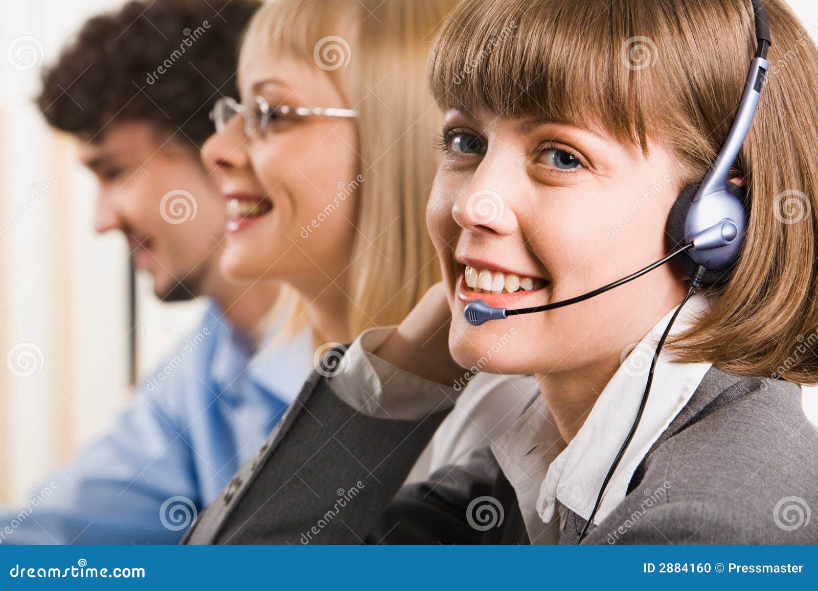 Friendly customer support stock photo. Image of hotline - 2884160