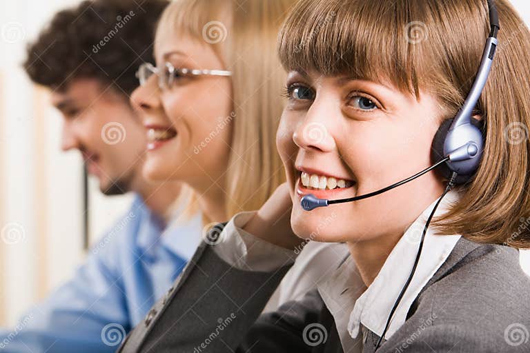 Friendly customer support stock photo. Image of hotline - 2884160