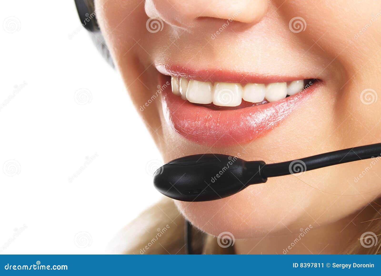 Friendly Customer Support Isolated Stock Image - Image of help, center ...