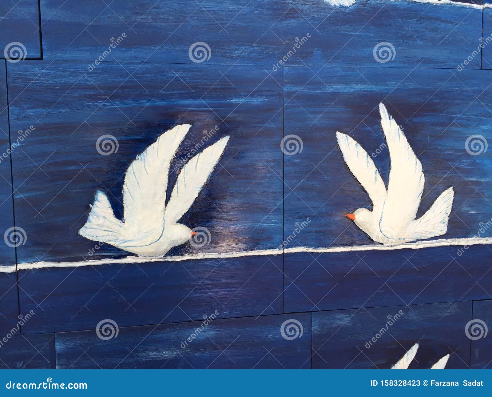 Cute white pigeon frame editorial stock photo. Image of sitting - 158328423