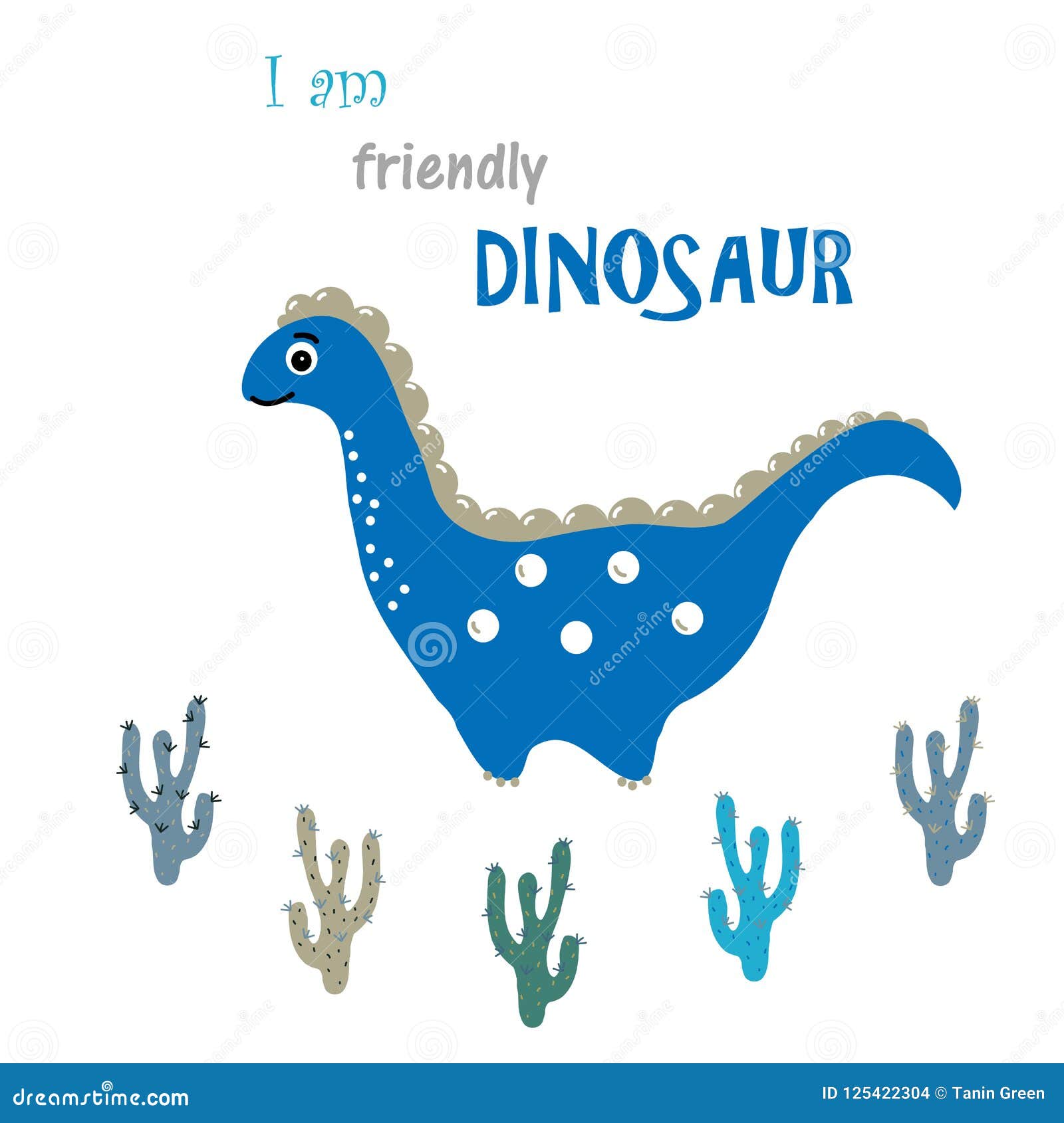Friendly Dinosaur Cartoon | CartoonDealer.com #12688467