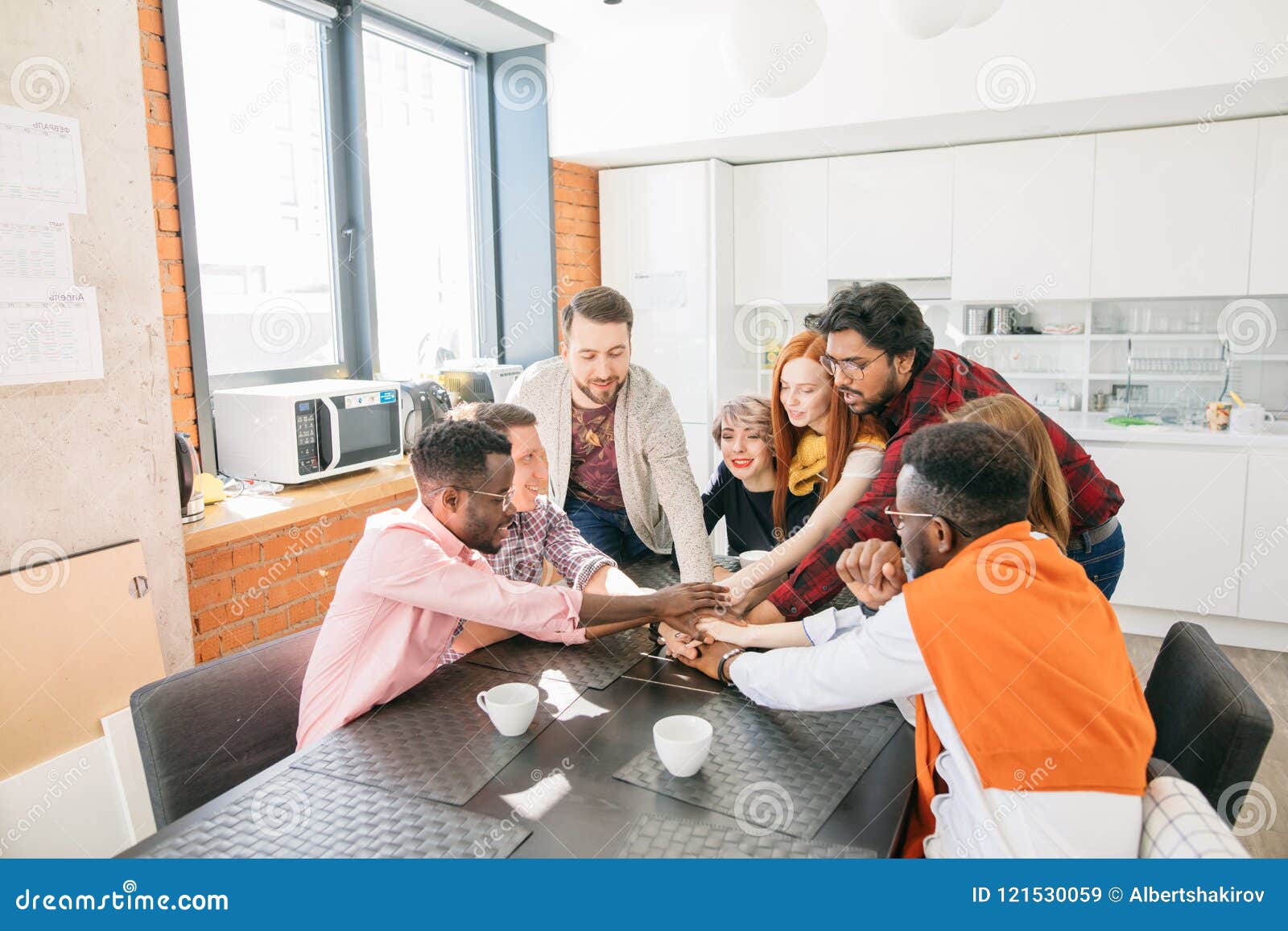 Friendly Team Will Support Every Member in Any Situation Stock Image ...