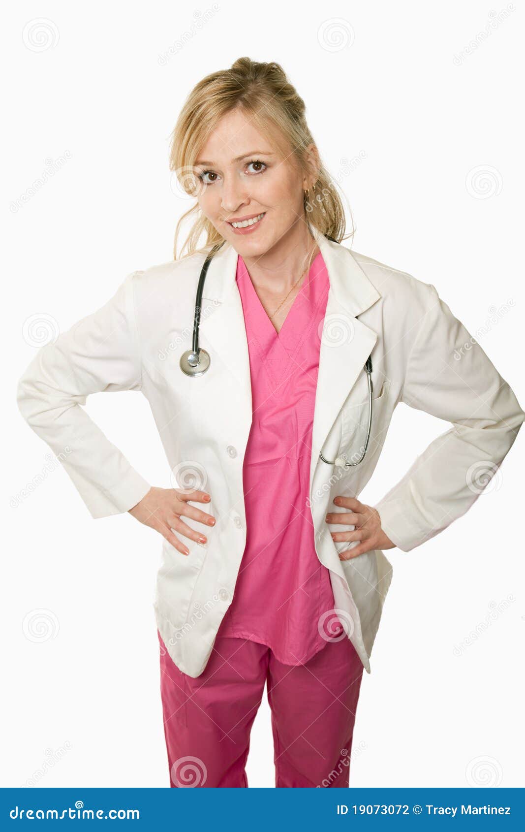 Friendly doctor stock photo. Image of physician, woman - 19073072