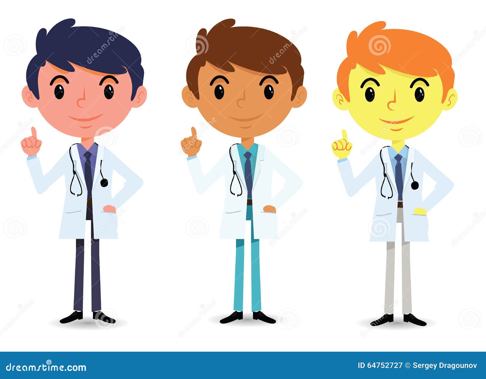 Friendly doctor stock illustration. Illustration of relaxing - 64752727