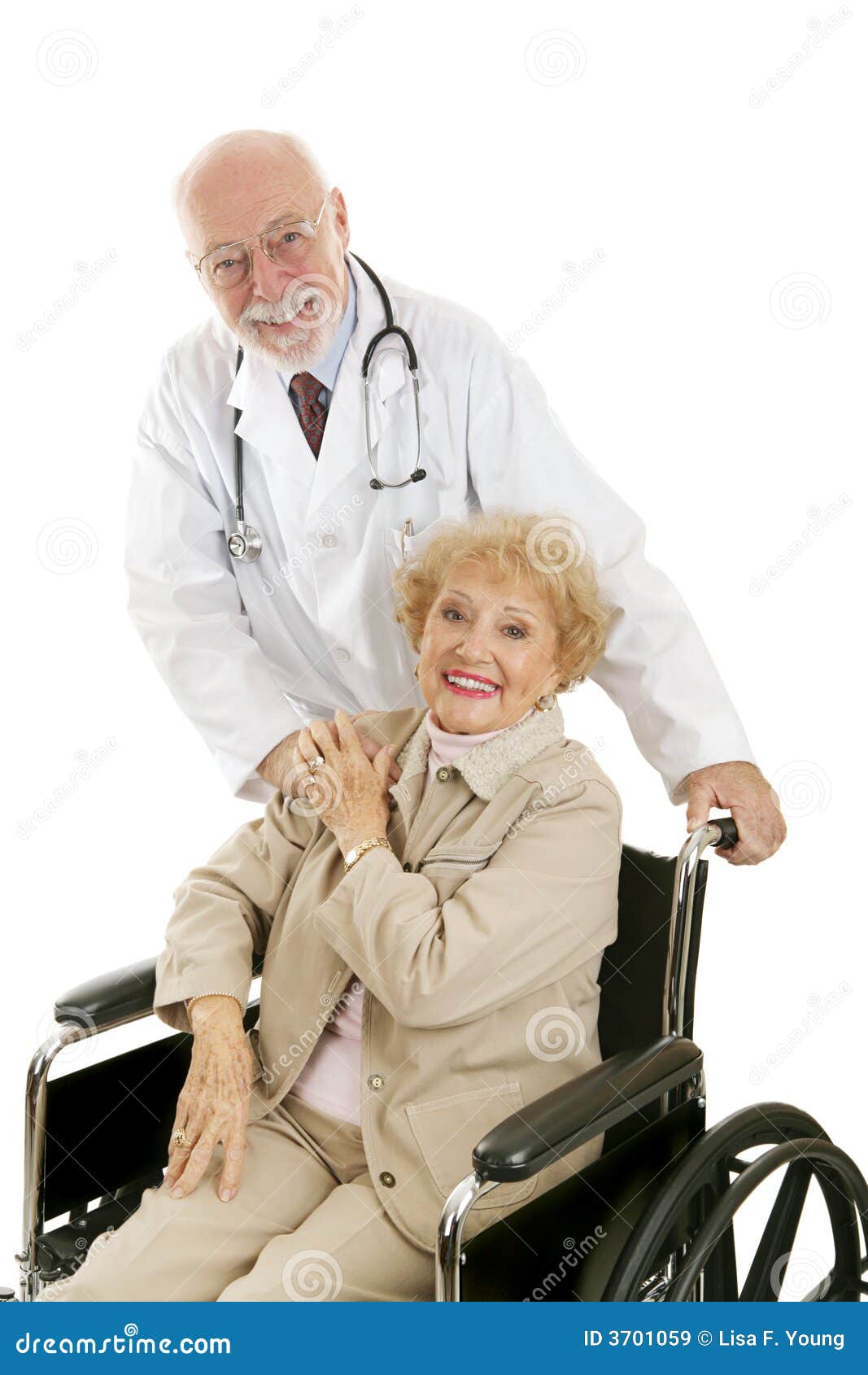 Friendly Doctor & Patient Stock Image - Image of elderly, friendly: 3701059