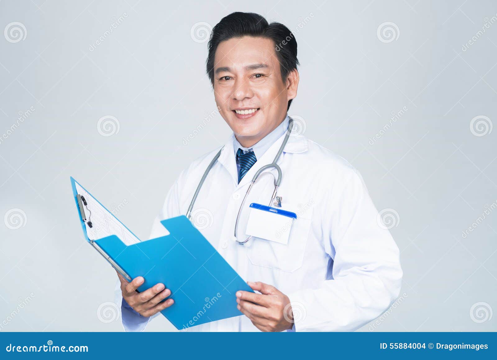 Friendly doctor stock photo. Image of healthcare, folder - 55884004
