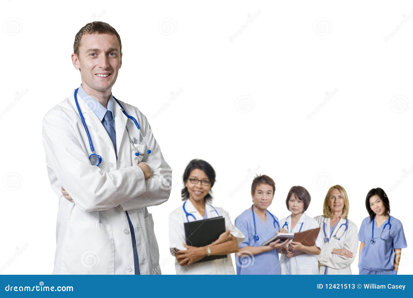Friendly Doctor team stock image. Image of smiling, oriental - 12421513