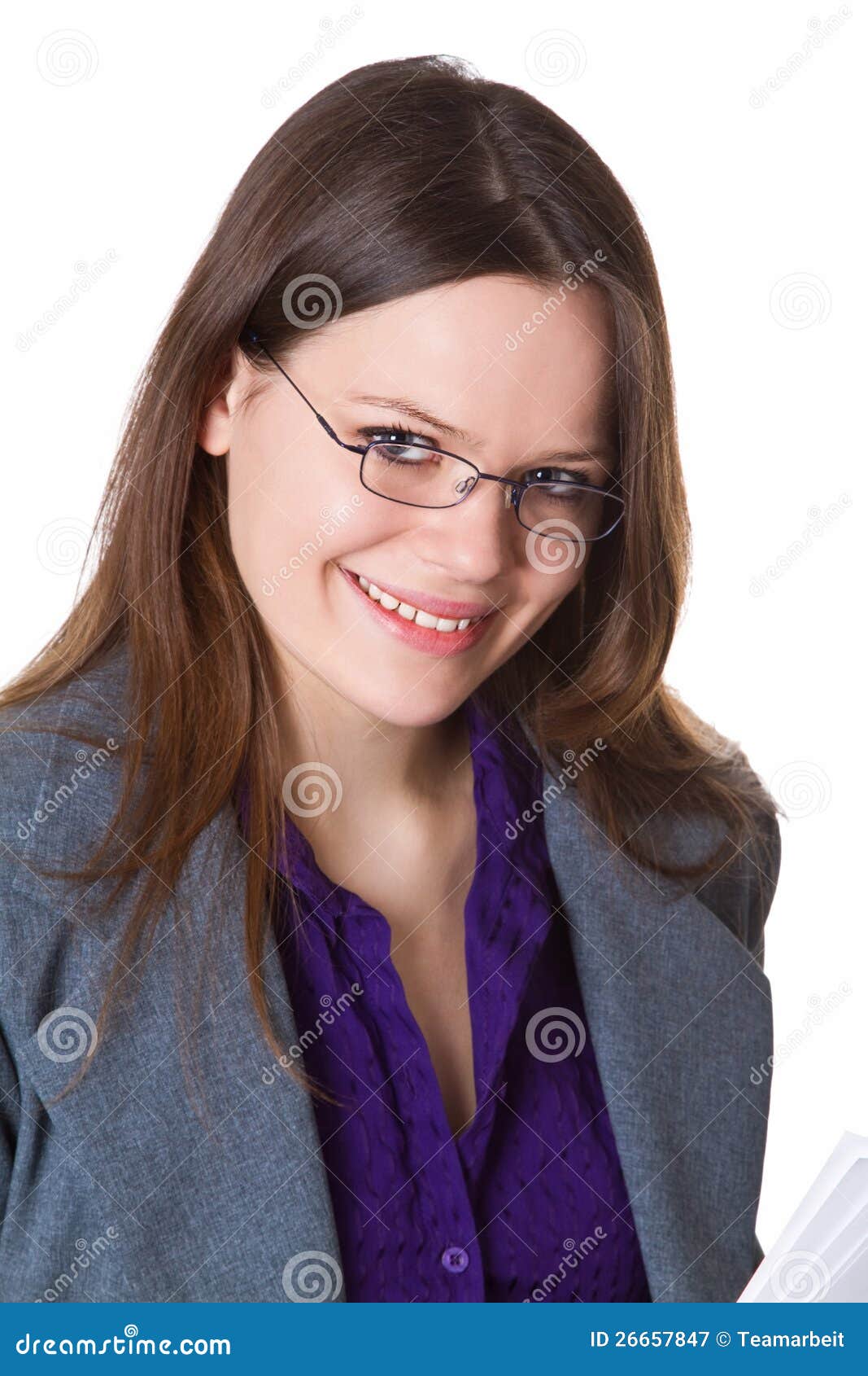 Friendly employee stock image. Image of woman, female - 26657847