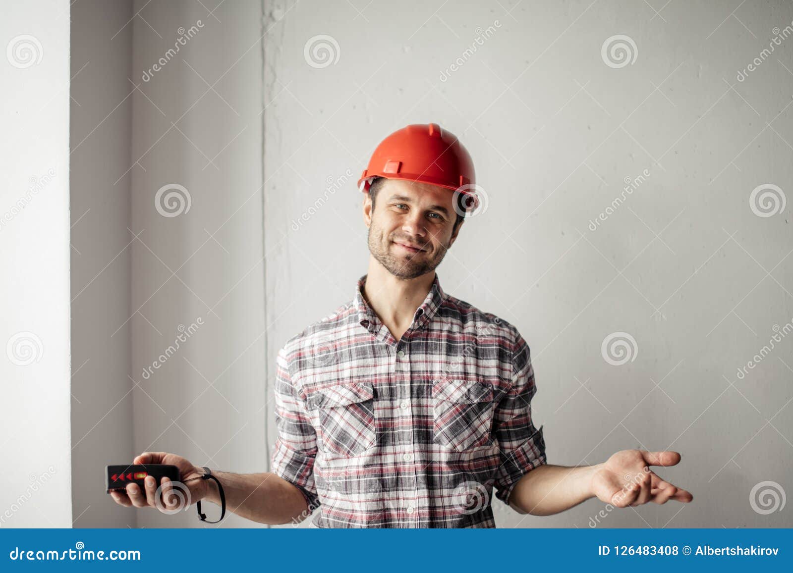 Friendly Engineer is Welcoming the Supervisor Stock Photo - Image of ...