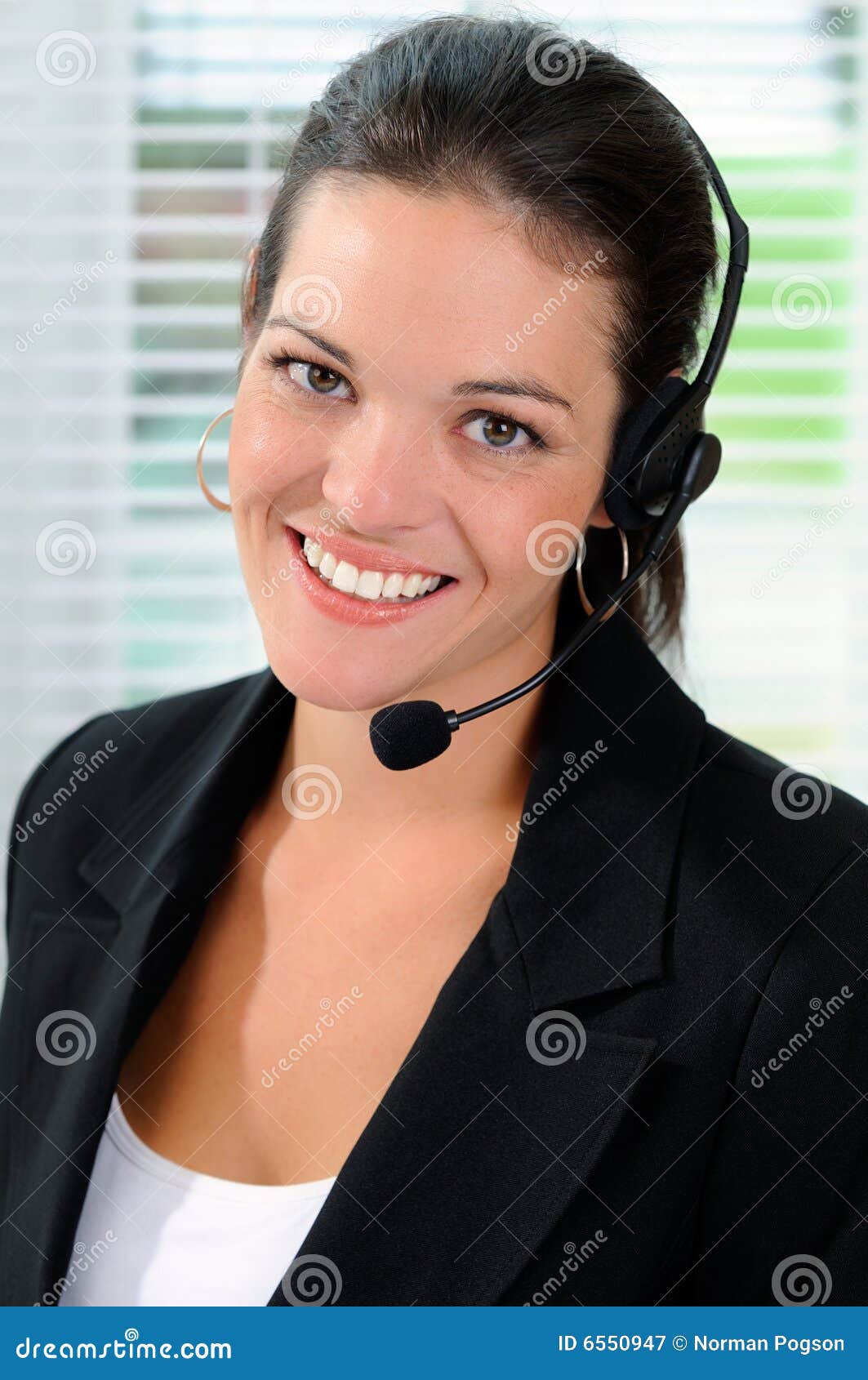 Friendly Face stock image. Image of color, business, headset - 6550947