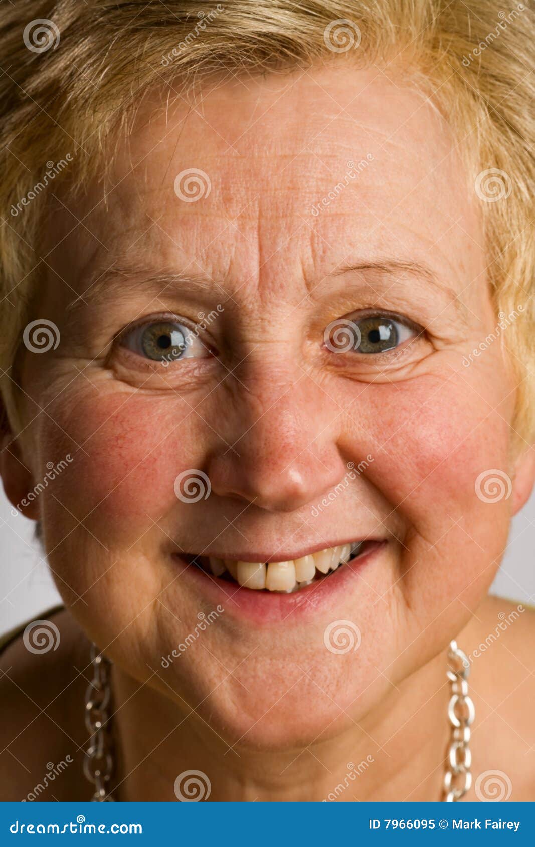 Friendly Face of Mature Woman Stock Image - Image of amused, caucasian ...