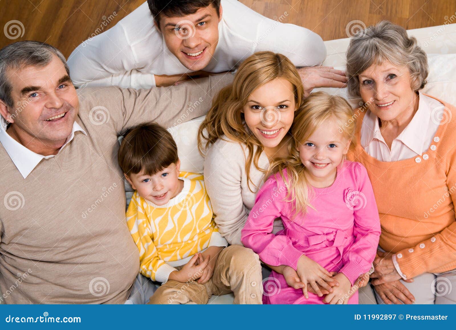 Friendly family stock image. Image of aged, happy, mother - 11992897