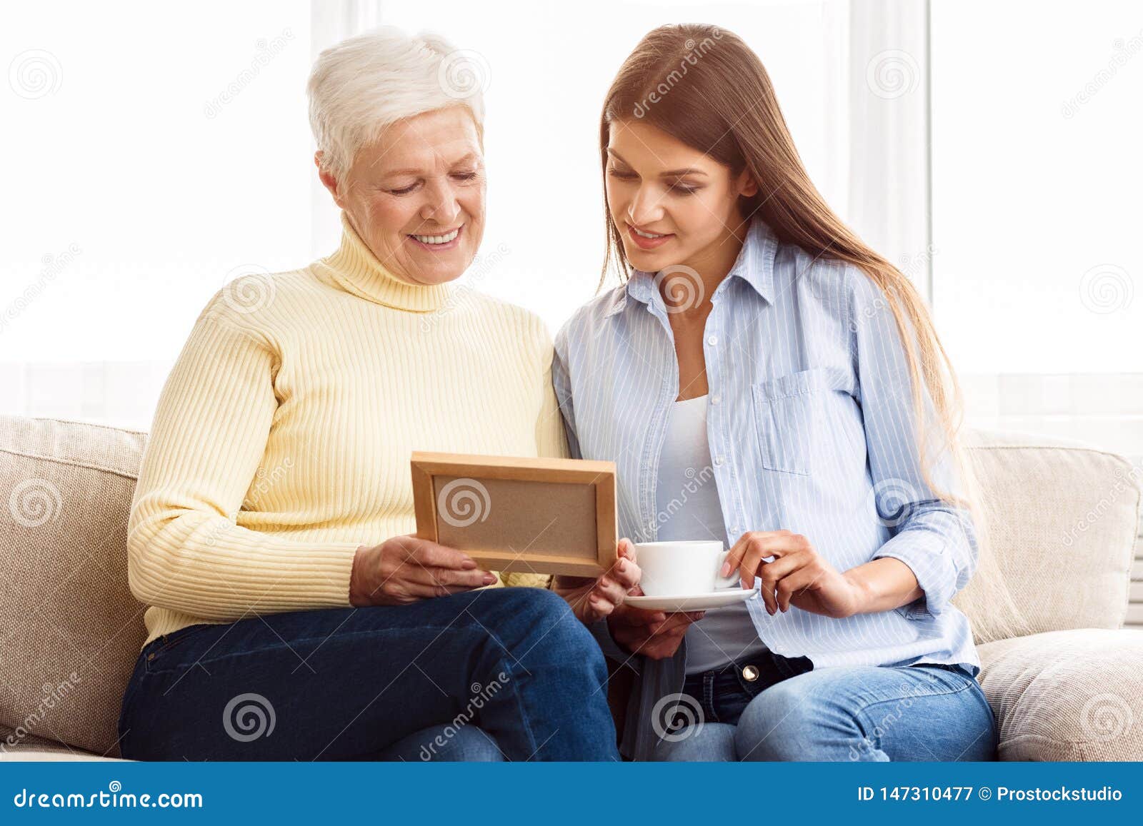Friendly Family Entertaining and Having Rest at Home Stock Image ...