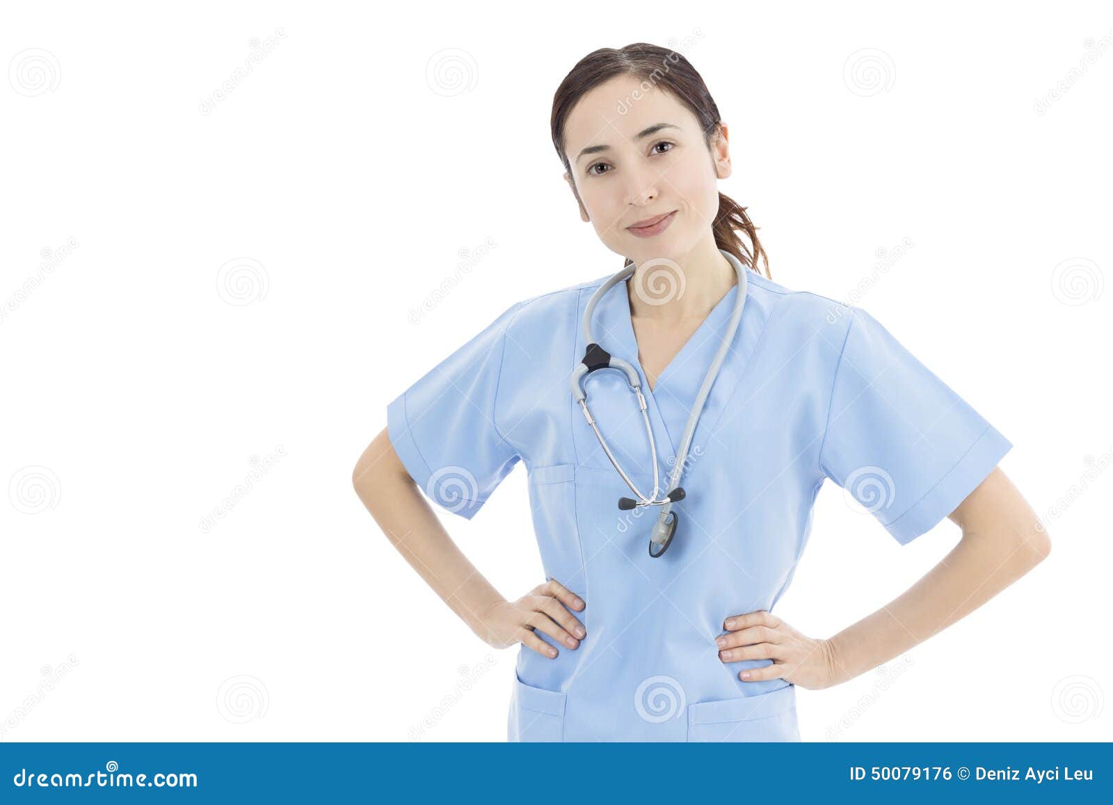 Friendly Female Nurse or Doctor Stock Photo - Image of medical, woman ...