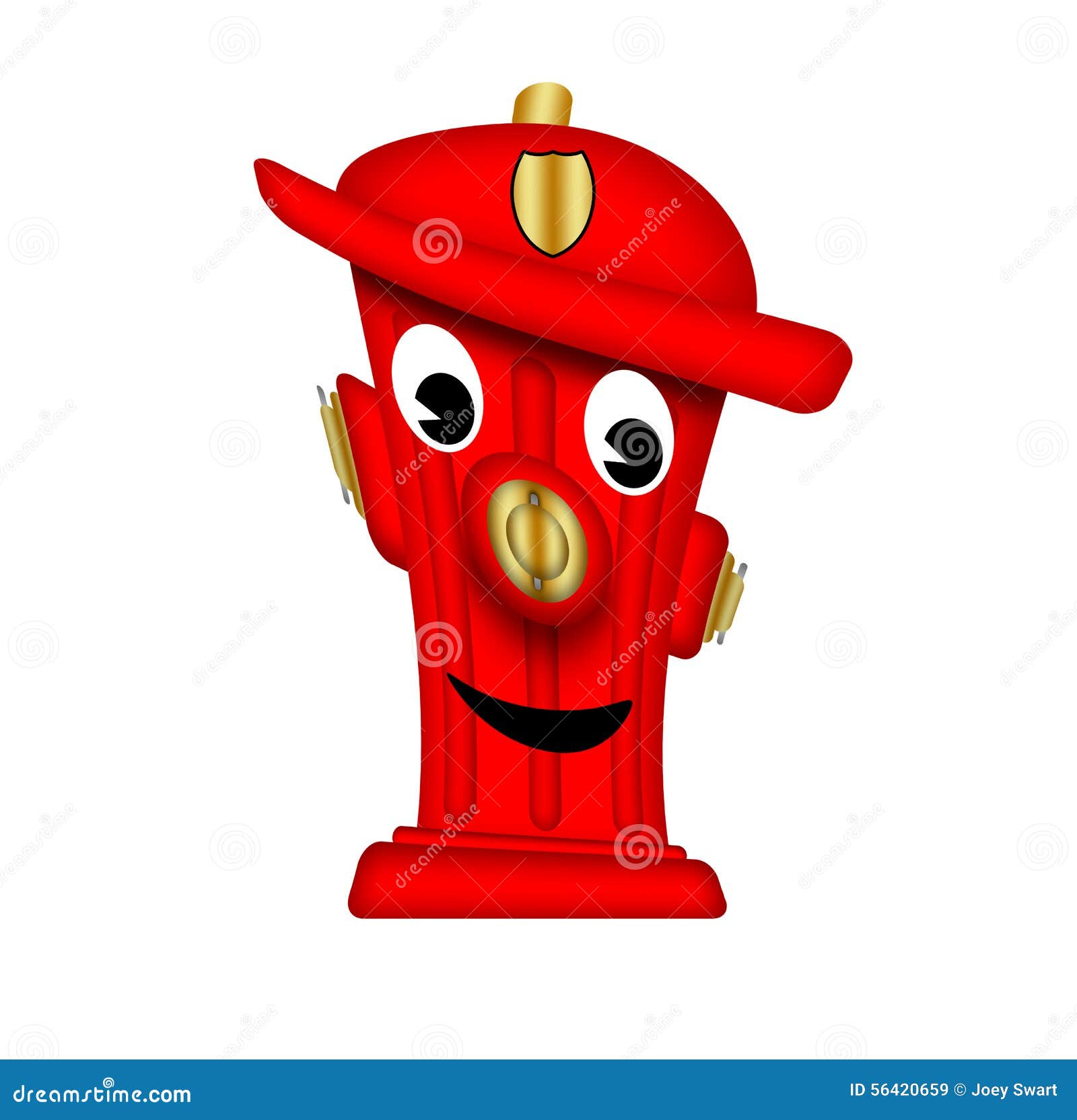 Friendly fire hydrant. stock illustration. Illustration of drawing ...